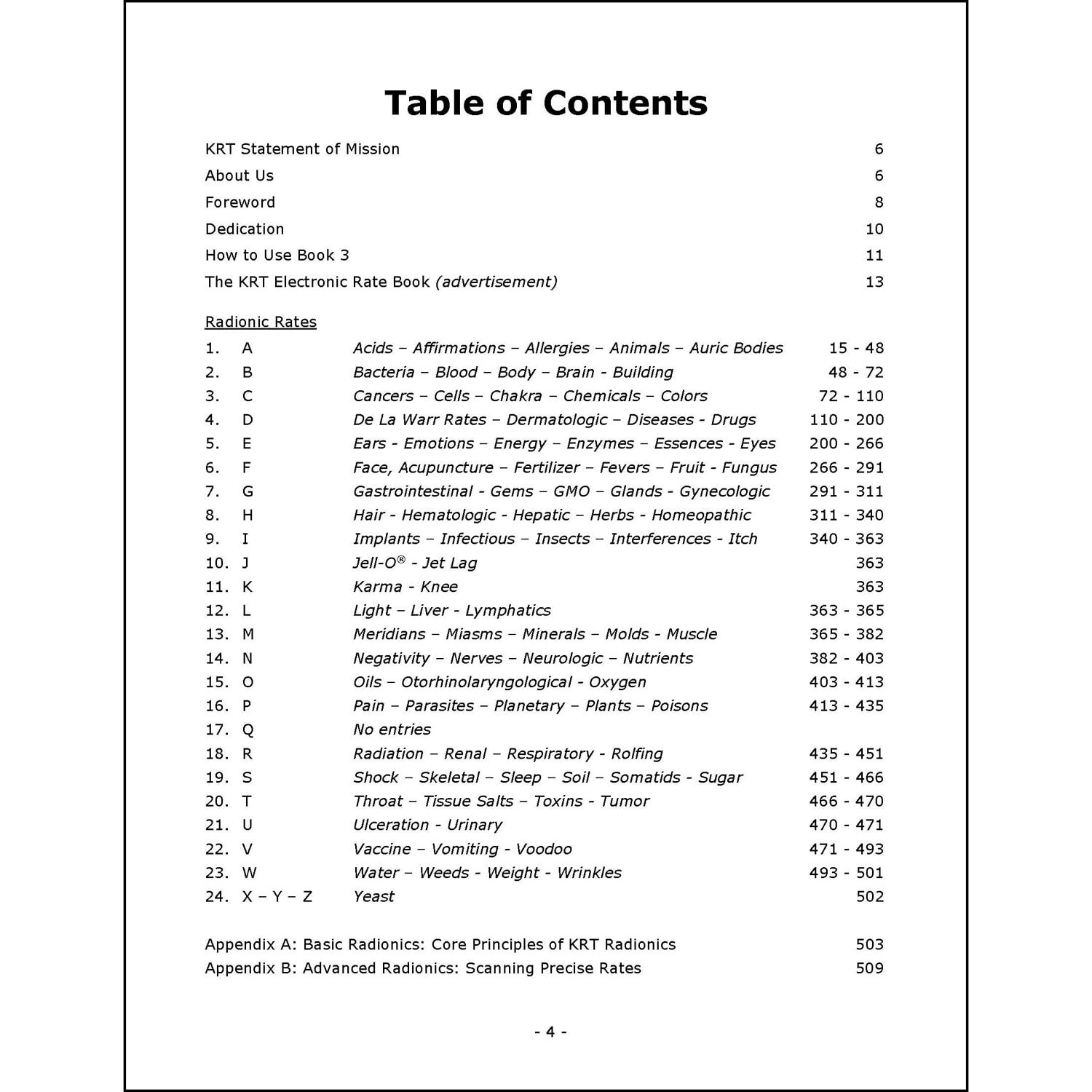 media: KRT Radionics Book 3: Radionic Rates - Alpha | Kelly Research ...