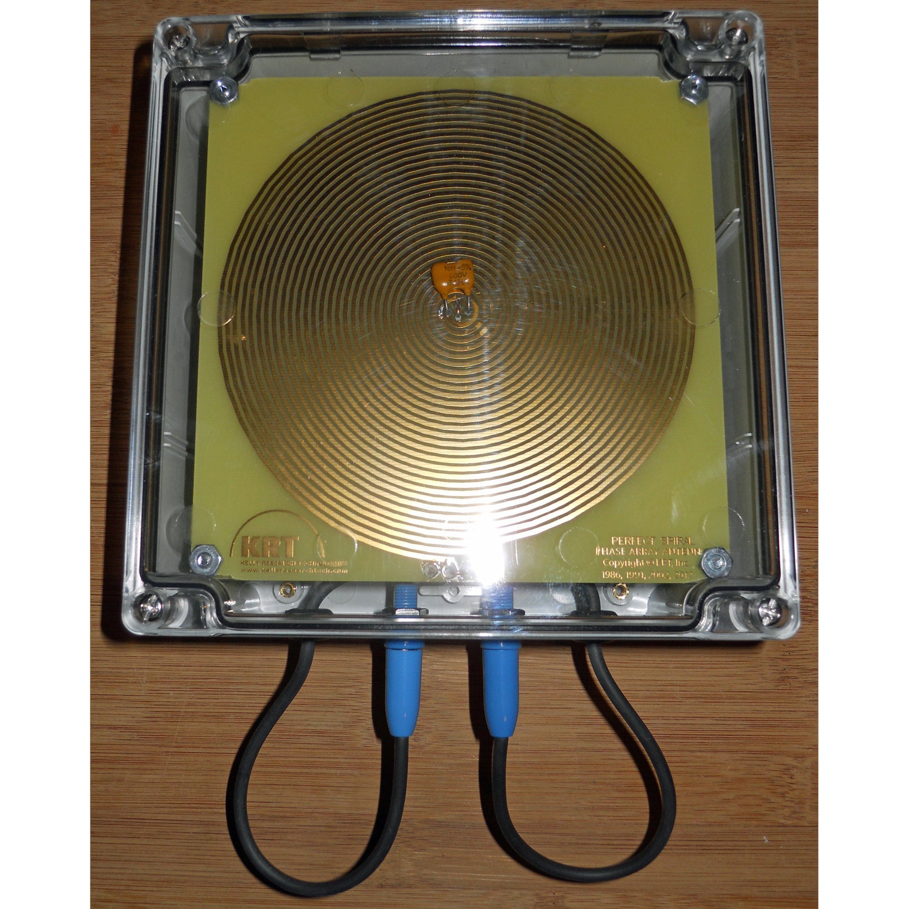 KRT Perfect Spiral Phase Array Antenna | Kelly Research Technologies